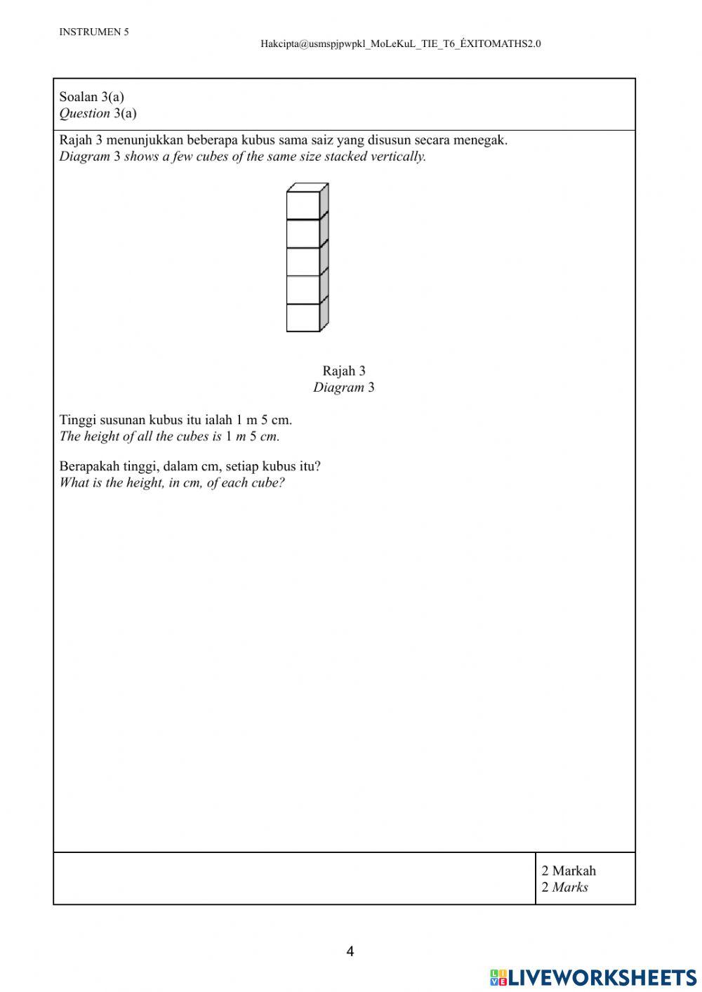 TIE T6 Inst 5 Paper 2 worksheet | Live Worksheets