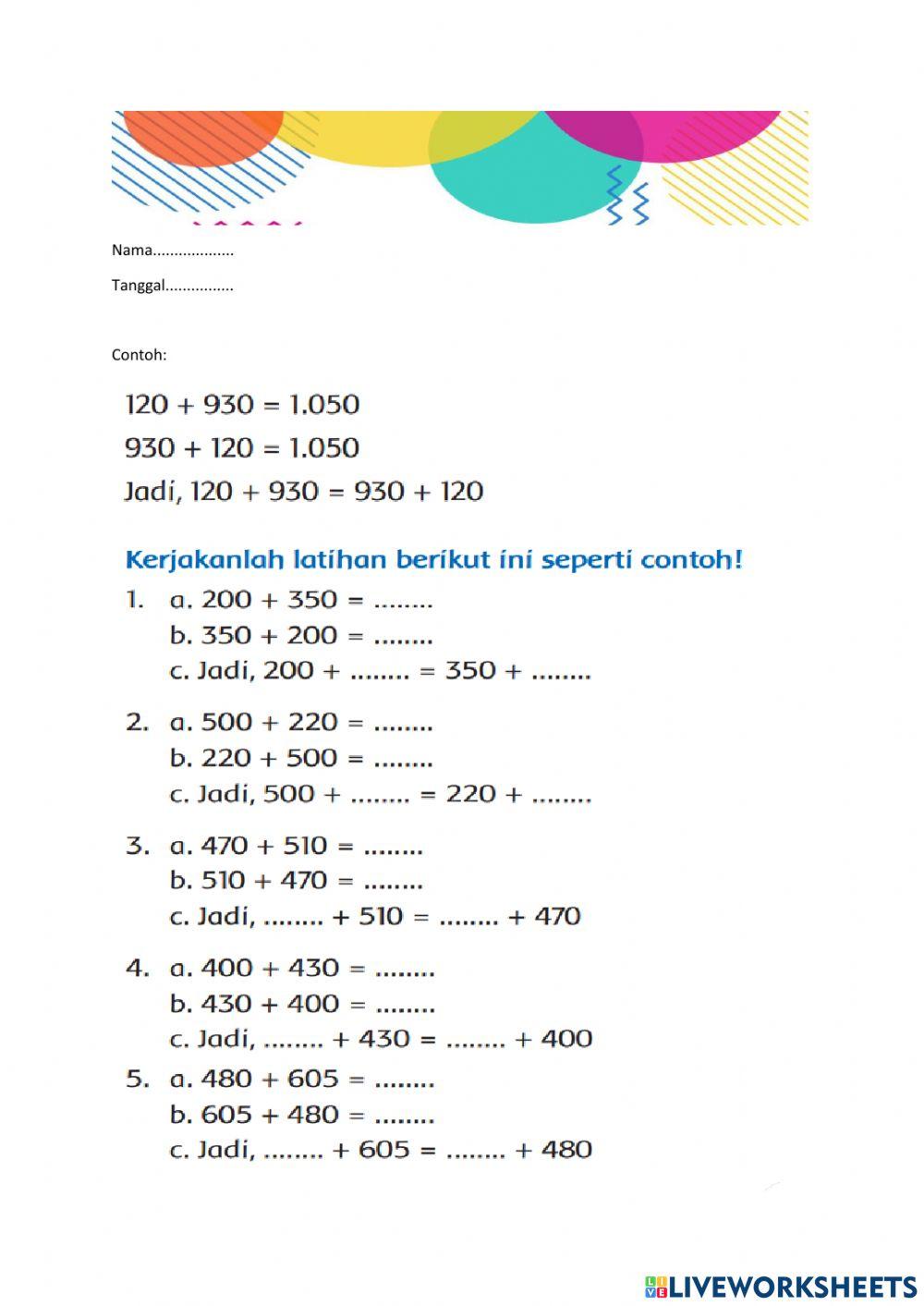 Matematika online exercise for 3 | Live Worksheets