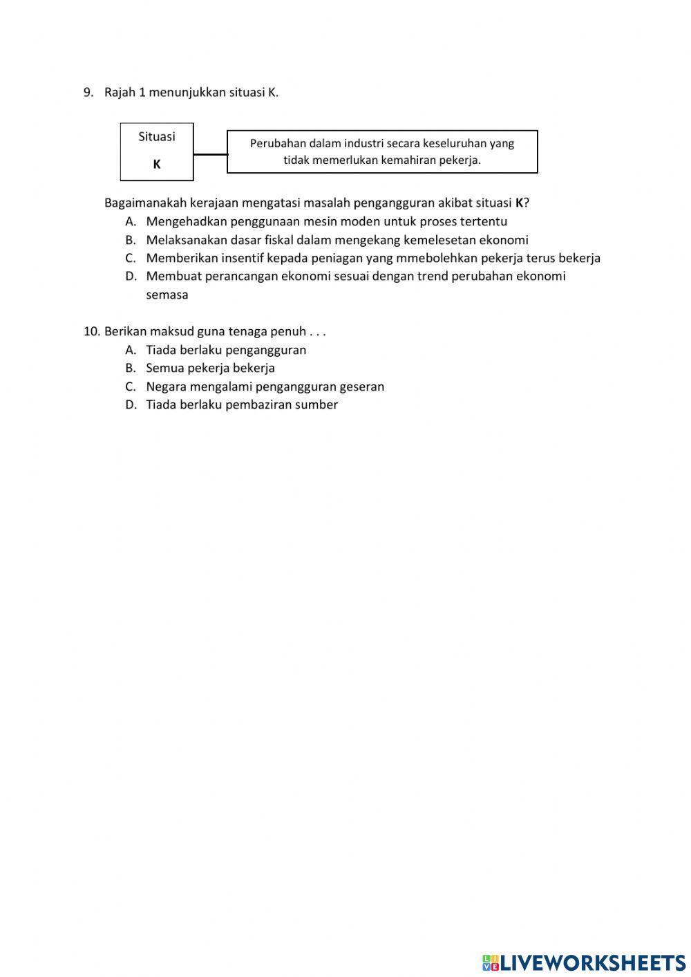 Soalan objektif Perniagaan Tingkatan 4 - Bab 2 1714