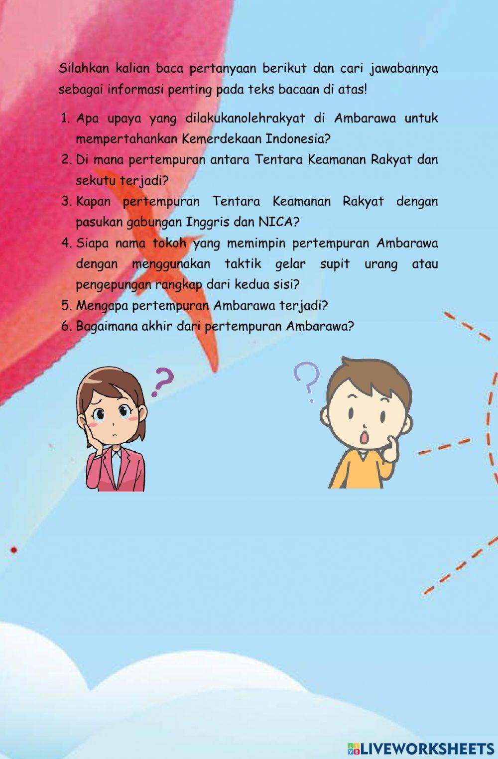 Menggali Informasi Penting worksheet | Live Worksheets