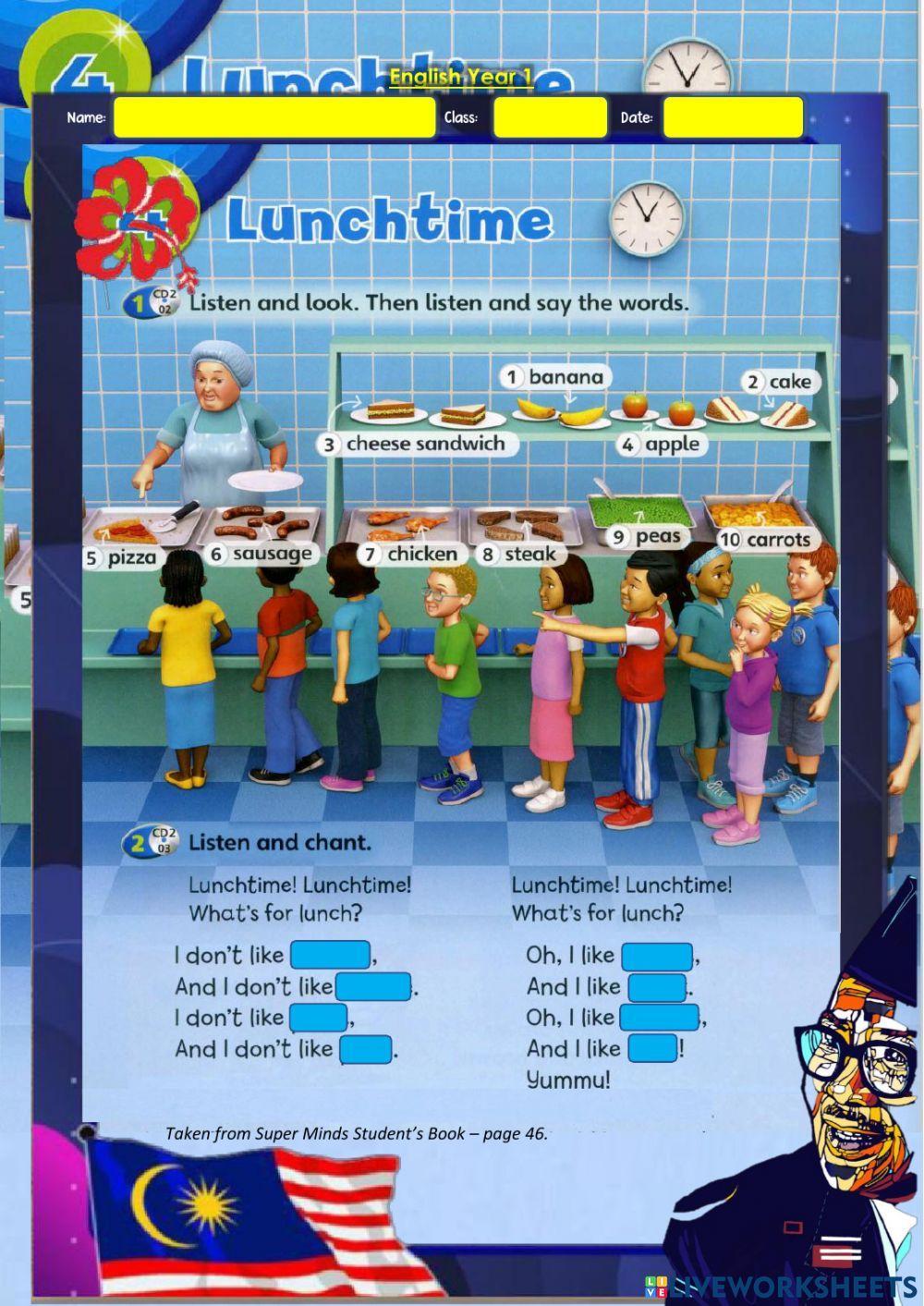 Year 1 Lunchtime 1 Chant Worksheet Live Worksheets Year 1 Lunchtime 1 Chant Worksheet Live Worksheets