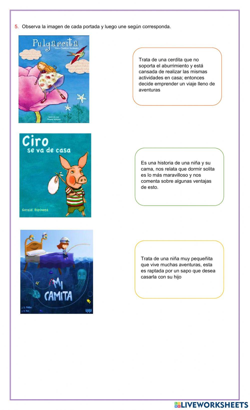 El libro y sus partes interactive worksheet | Live Worksheets