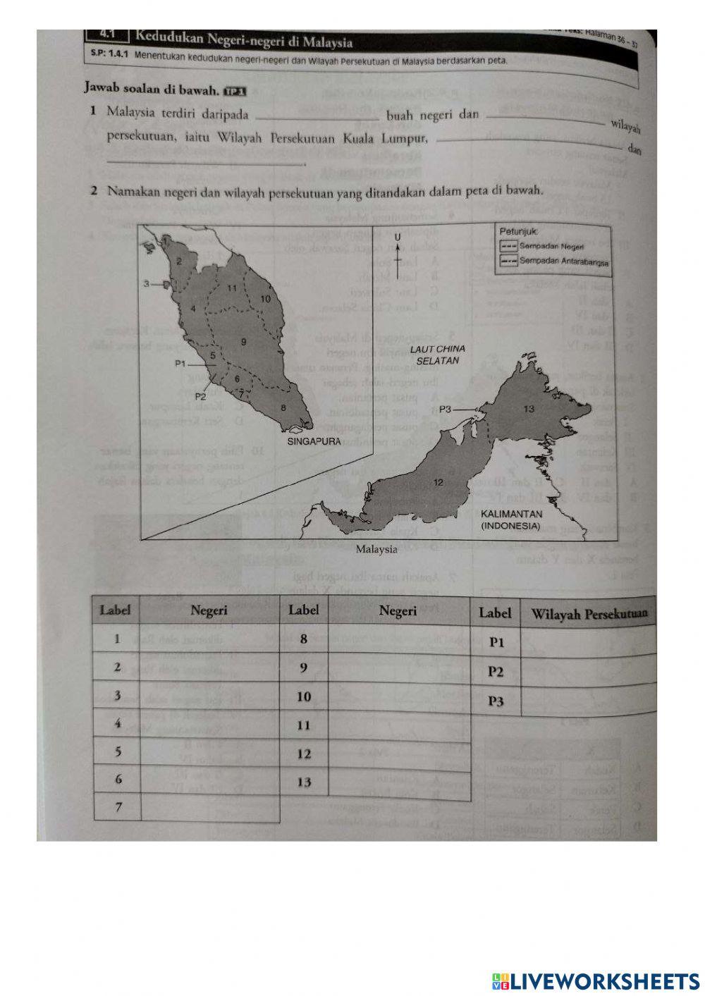 Bab 4:lakaran p… | Free Interactive Worksheets | 1276819