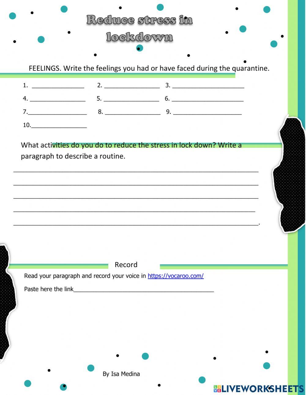 1276928 | Reduce stress in lockdown | Maria isabel Medina