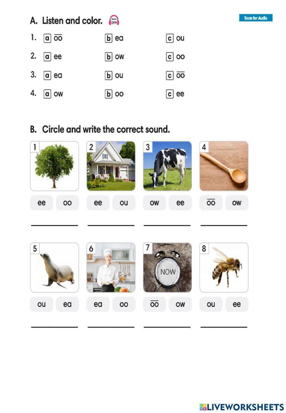 Phonic online pdf activity for 1 | Live Worksheets