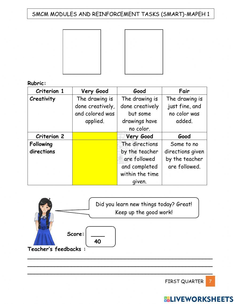 M3-q1 worksheet | Live Worksheets