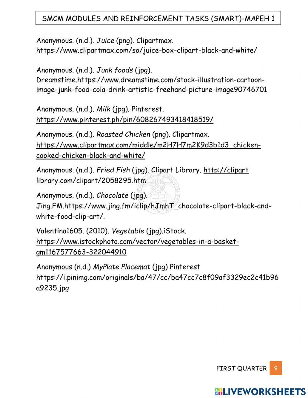 M3-q1 worksheet | Live Worksheets