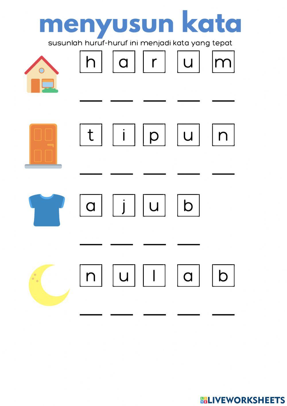 1278960 | Menyusun huruf menjadi kata | lidyahuangg