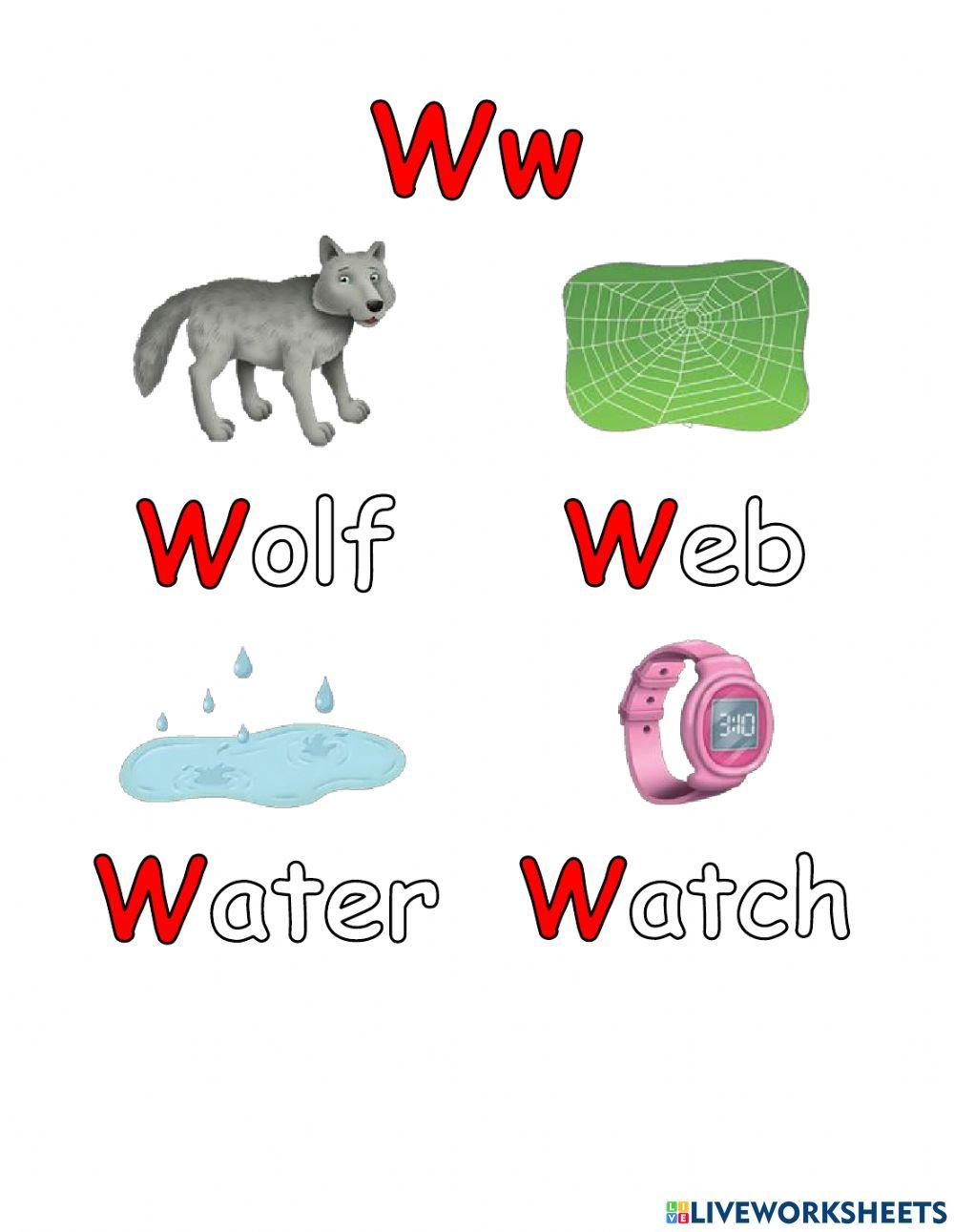 Phonics WXYZ online exercise for | Live Worksheets