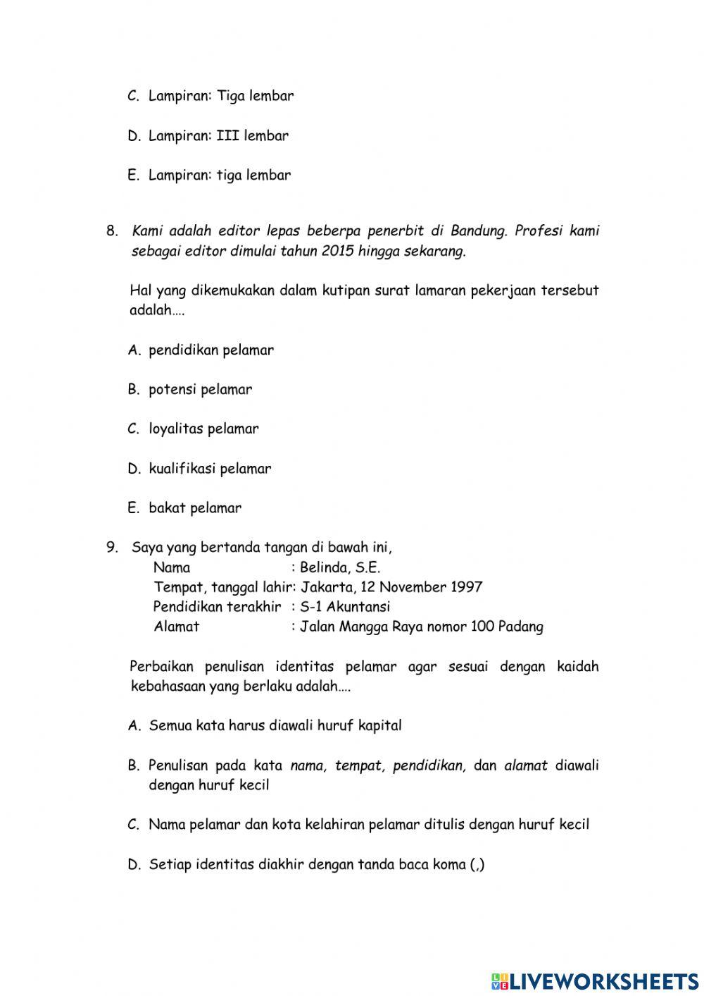 Penilaian Harian Basindo 1279507 | monmonika | Live