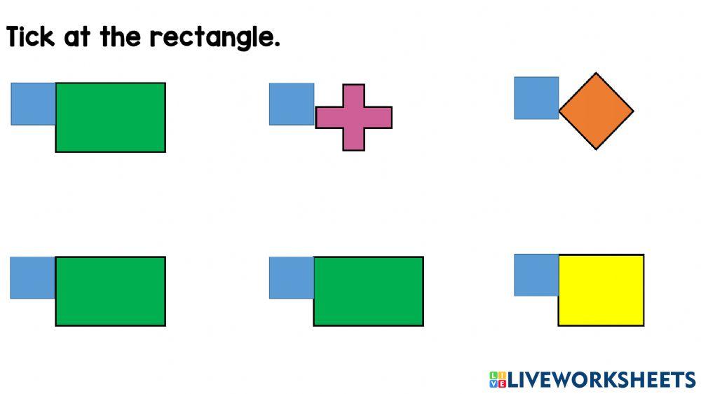 Basic shape interactive worksheet | Live Worksheets