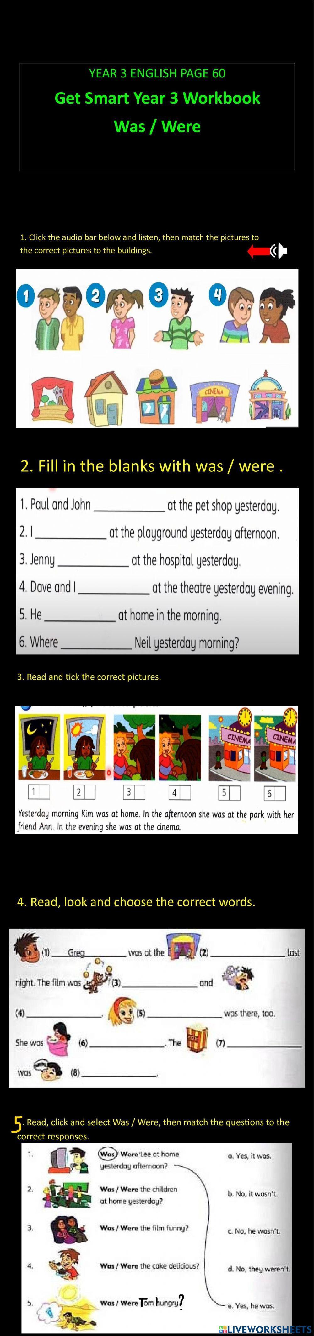 Get smart Workbook Page 60 worksheet | Live Worksheets