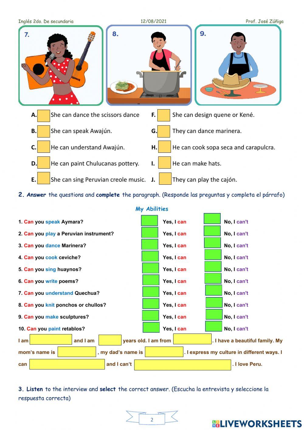 Let’s Go Green! | Live Worksheets