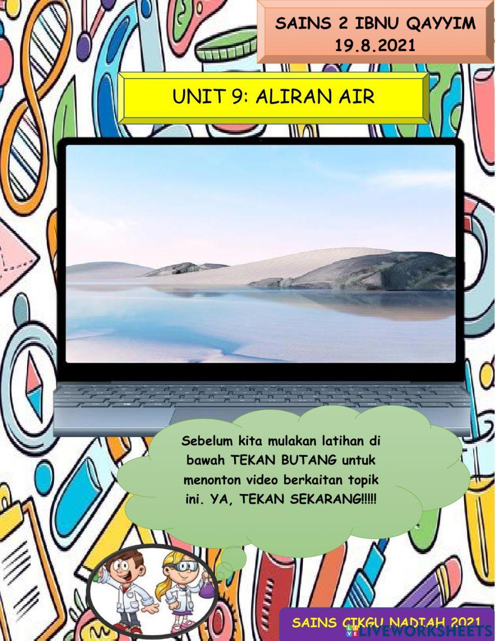 Aliran air worksheet | Live Worksheets