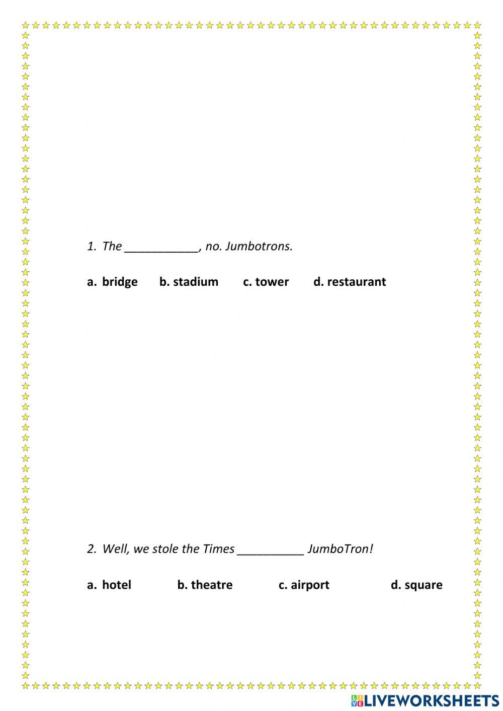 Tickets activity | Live Worksheets