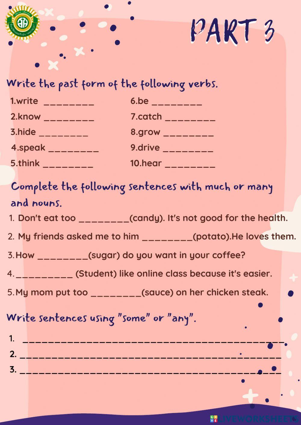 Mock Test M3-7 online exercise for | Live Worksheets