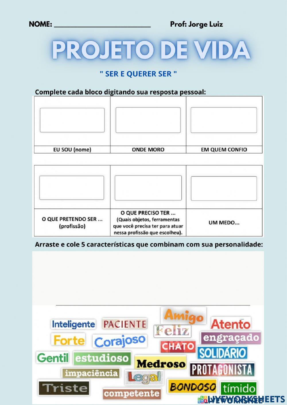1280519 | Projeto de vida | JORGE LUIZ S. LEAL