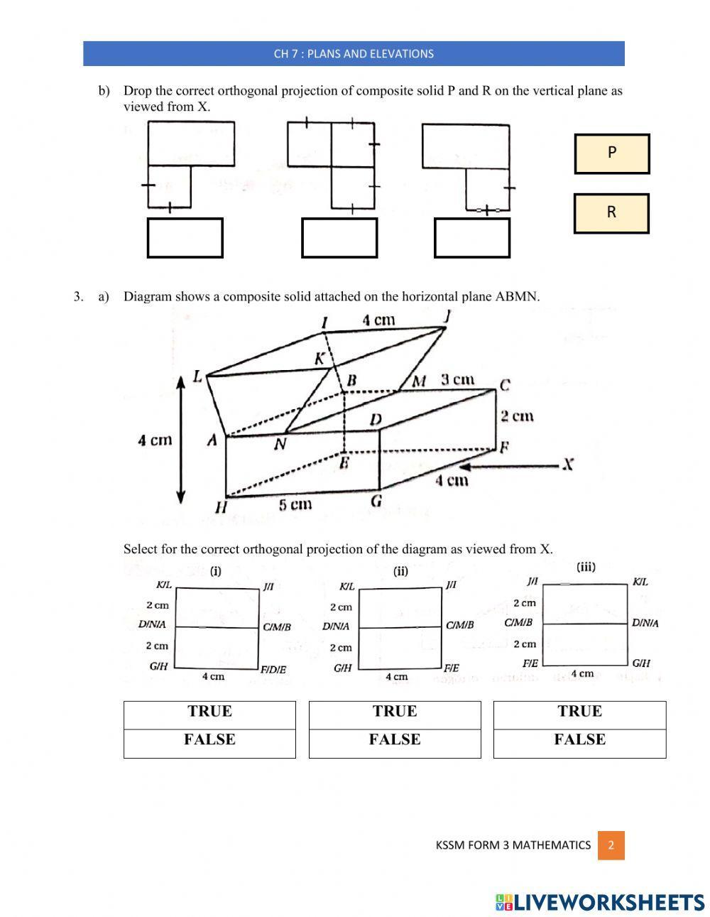 Form 3 Ch 7 : P… | Free Interactive Worksheets | 1280968