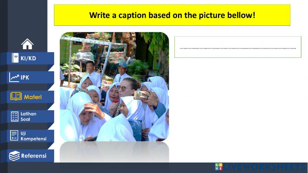 Caption online activity | Live Worksheets