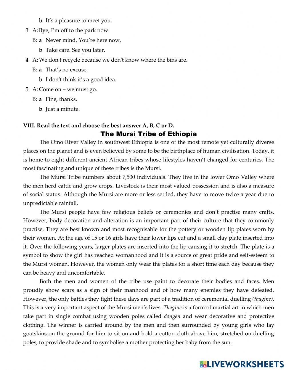 Module 1 - Vocabulary worksheet | Live Worksheets