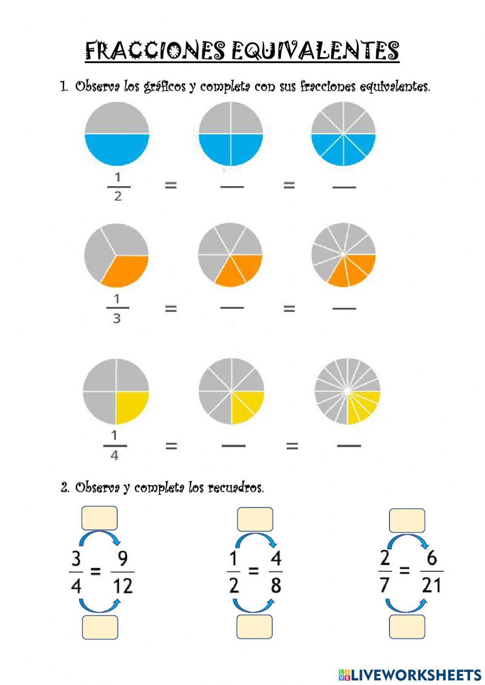 Fracciones Para 4 Grado De Primaria - Image to u Fracciones Para 4 Grado De Primaria - Image to u