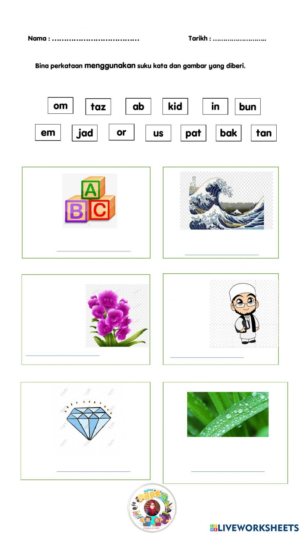 LATIHAN VK +KVK | Free Interactive Worksheets | 5131735