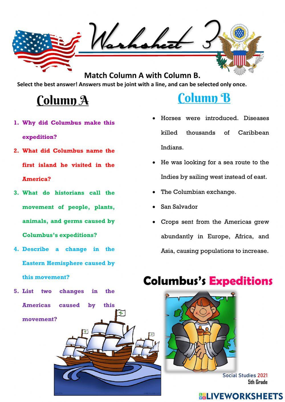 5th Grade Social Studies Worksheets