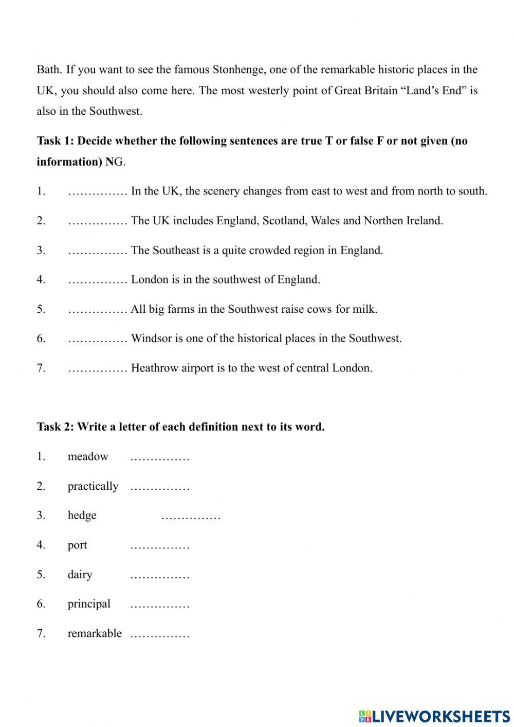 CEC - PT - T-W online exercise for | Live Worksheets