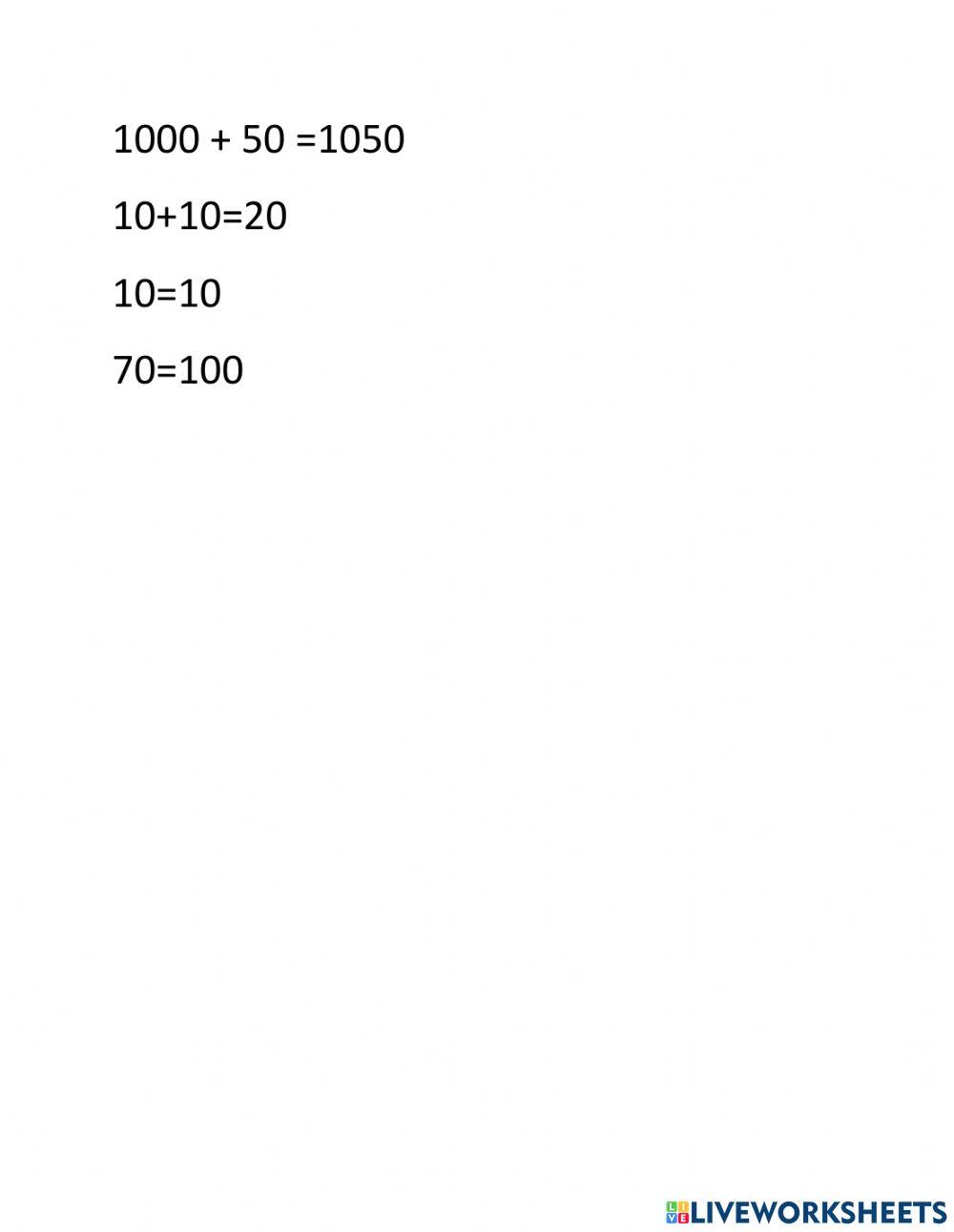 Mathematics Teacher activity | Live Worksheets