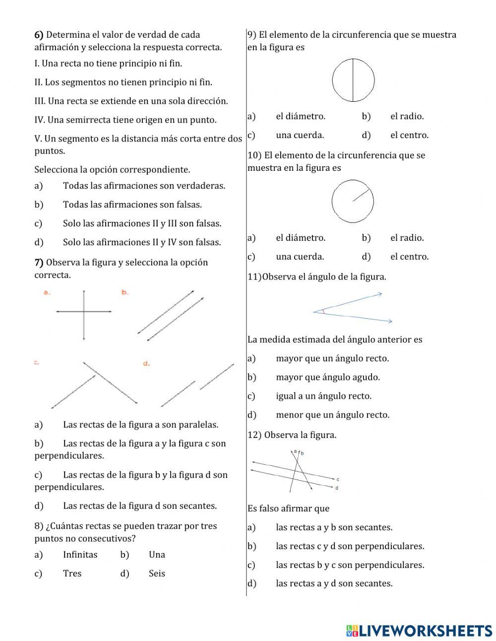 Quiz de elementos basicos de geometria 1283637 | sandra