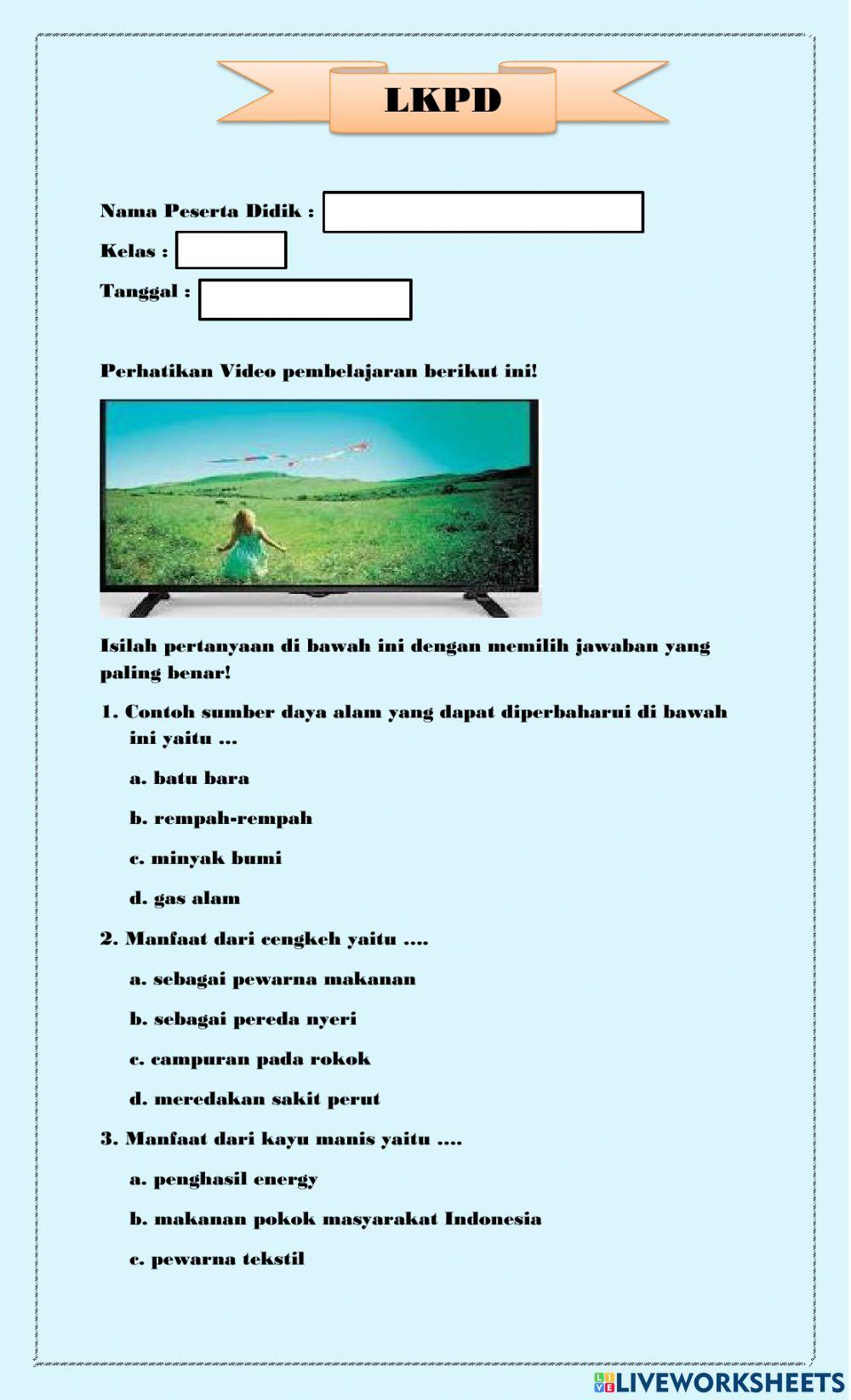 1284298 | Ips | Putri Nuswantari | LiveWorksheets