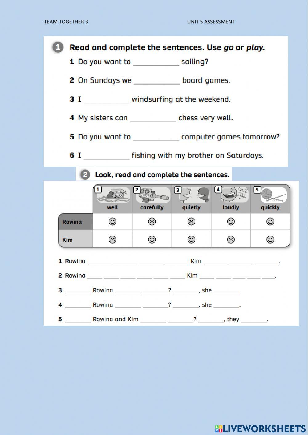 Team Together 3… | Free Interactive Worksheets | 6886410