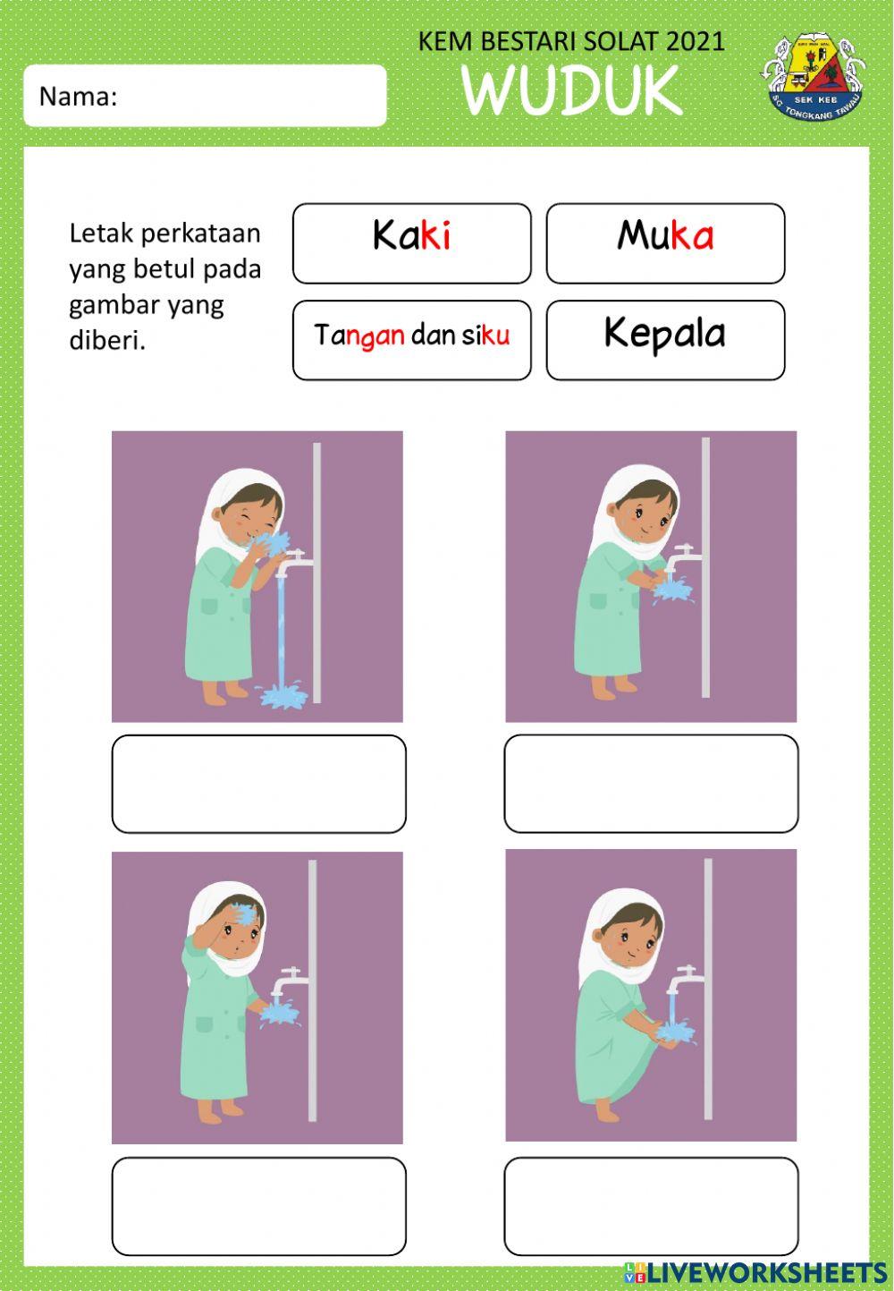 KBS 2021 : Wuduk Pra & PPKI worksheet | Live Worksheets