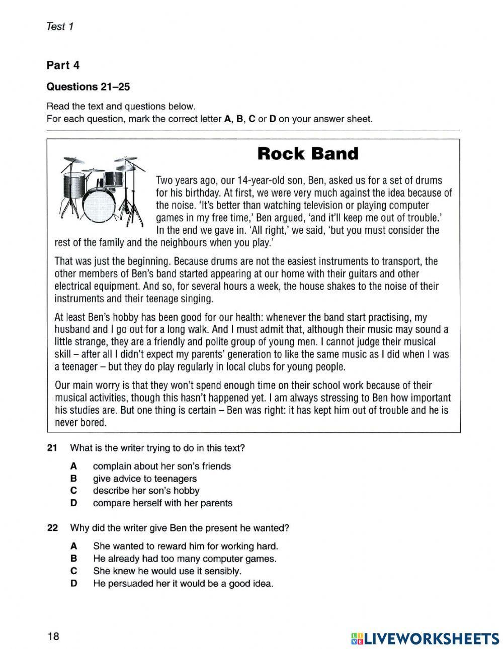 Pet reading par… | Free Interactive Worksheets | 1285097