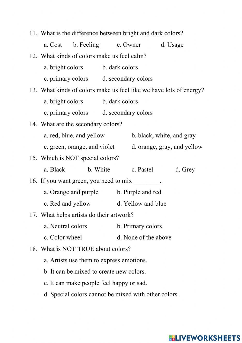 Reading Test M4 online exercise for | Live Worksheets