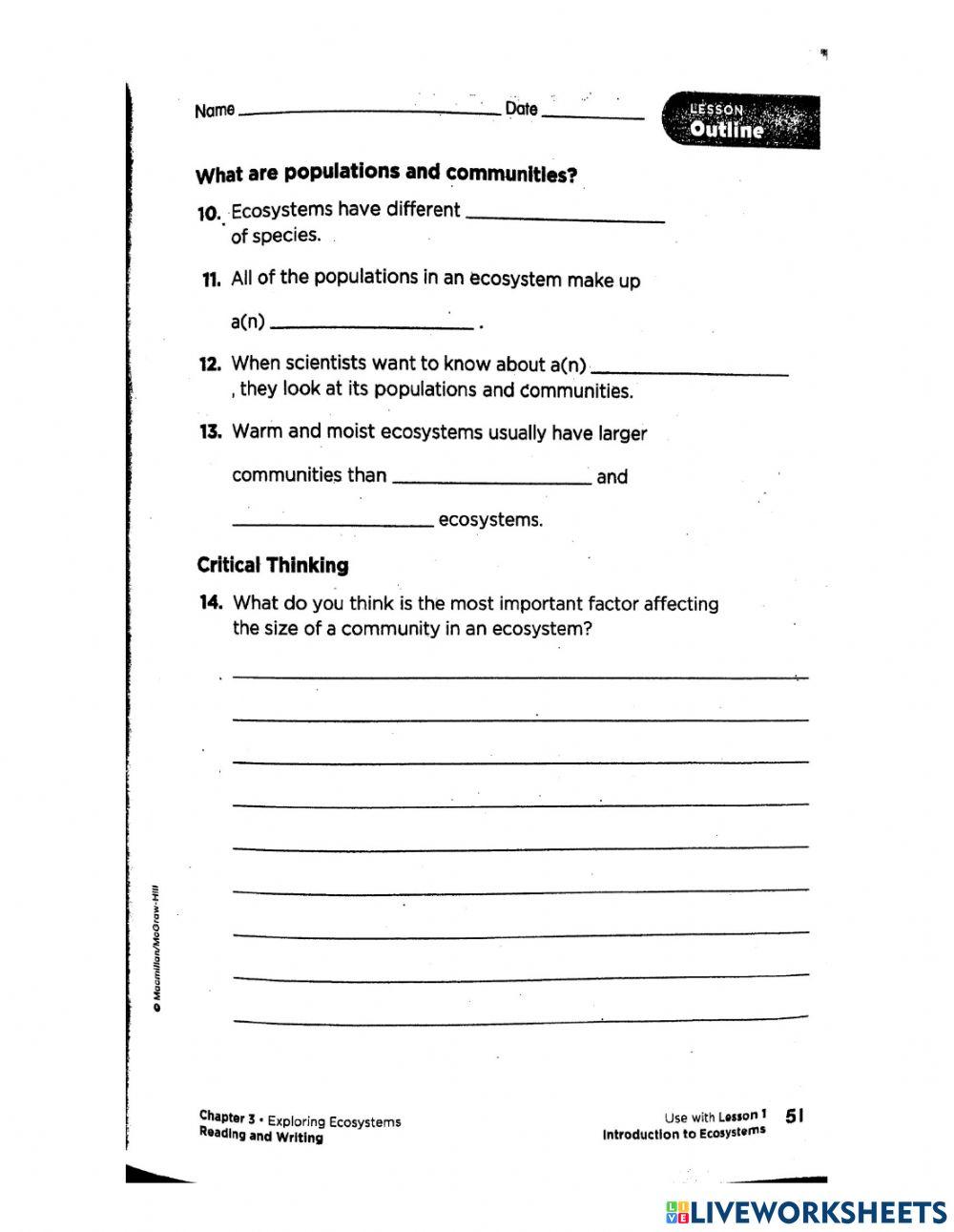 Science Grade 4: The Animal Kingdom + Introduction to Ecosystems online ...