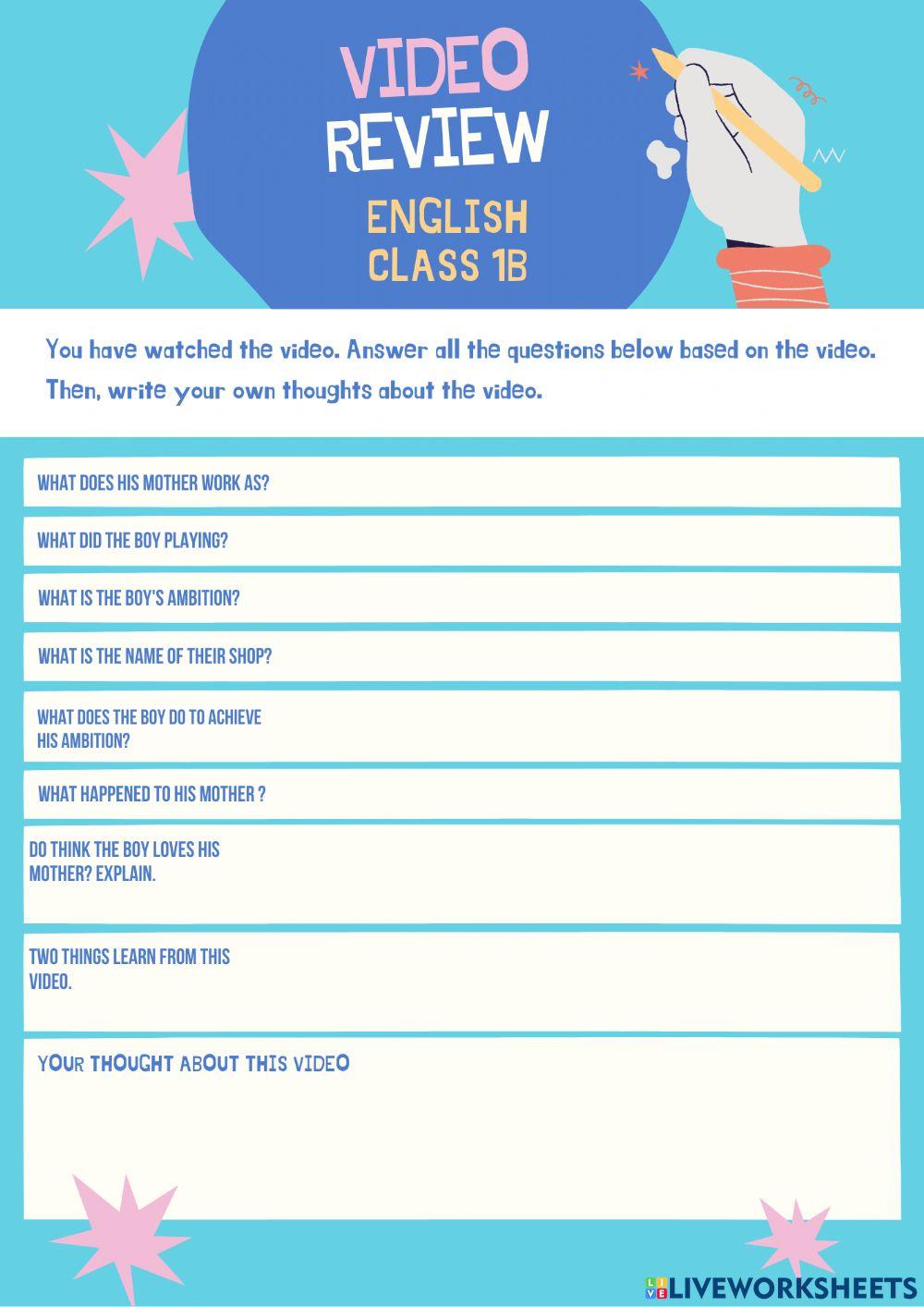 1219537 | English video review | teacher_ctHasnih