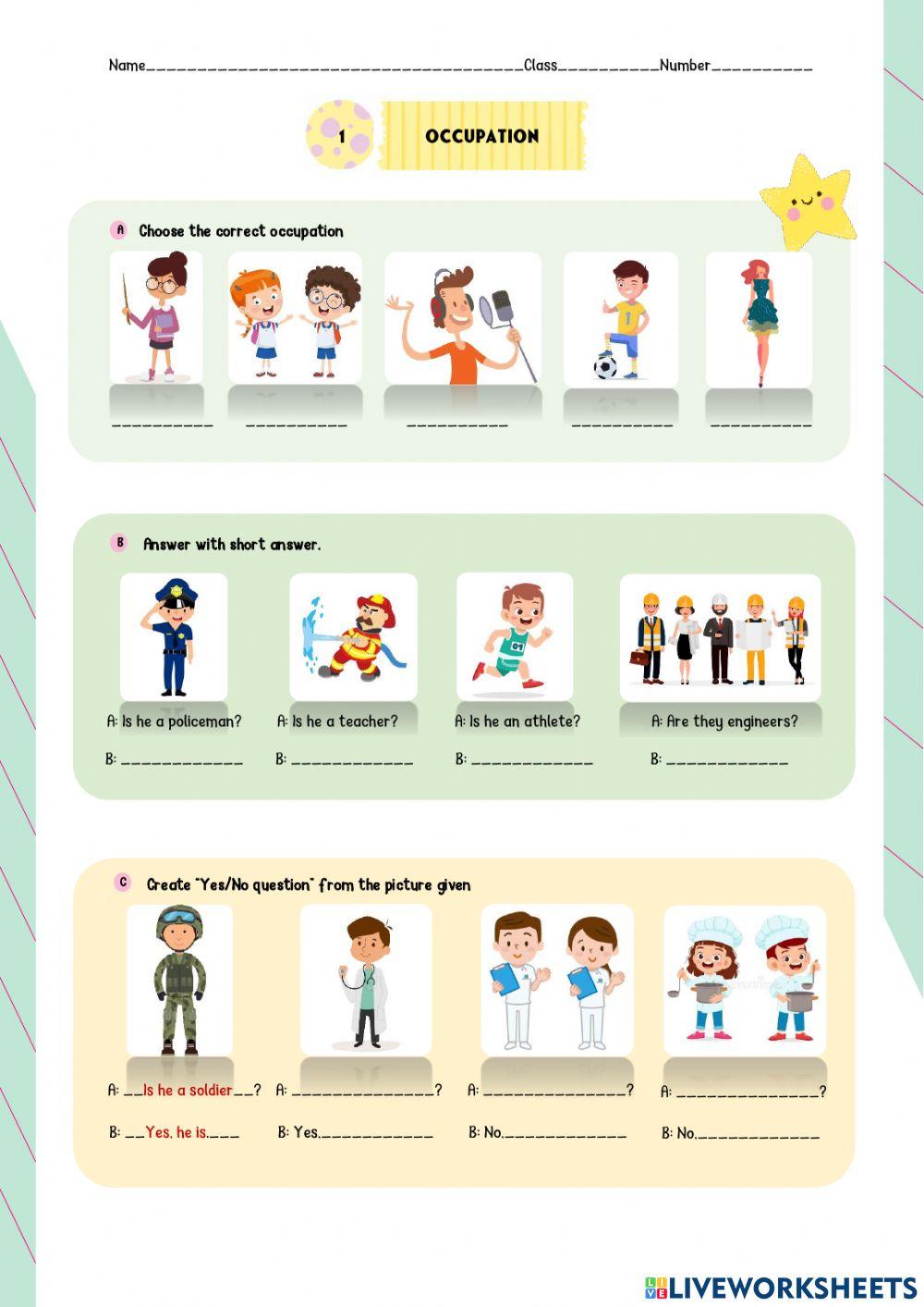 Unit 4 Occupation online exercise for | Live Worksheets