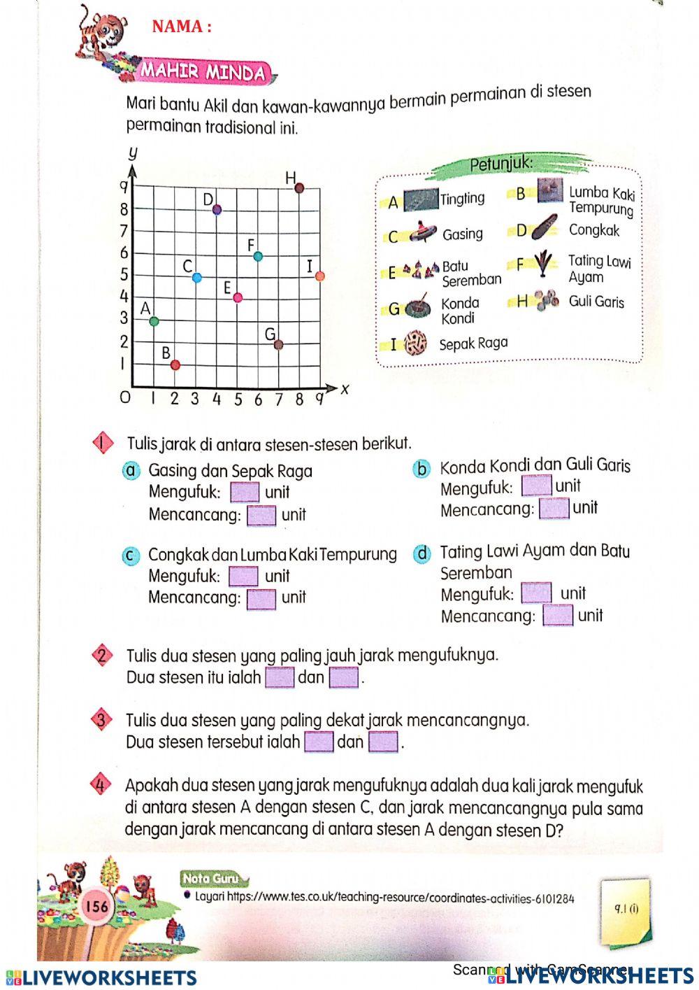 Matematik online exercise for Tahun 6 | Live Worksheets