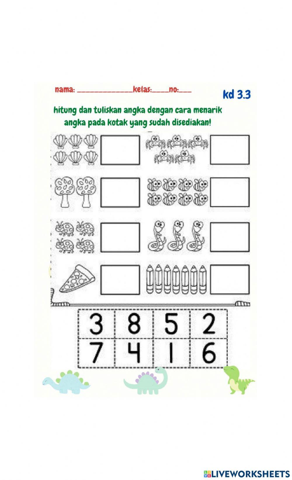 Numerasi Dasar worksheet | Live Worksheets