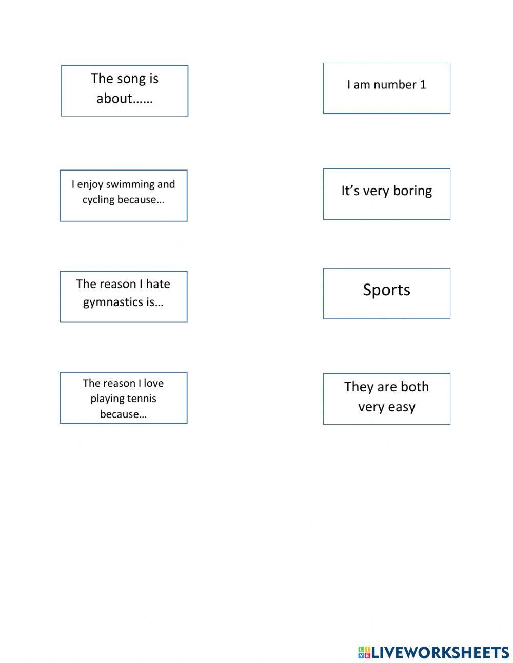 Get Active! online activity | Live Worksheets