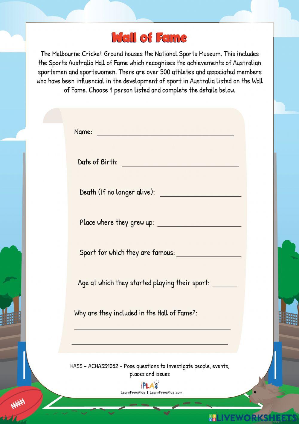 1285981 | AFL Little Legends - Wall Of Fame | Rachel