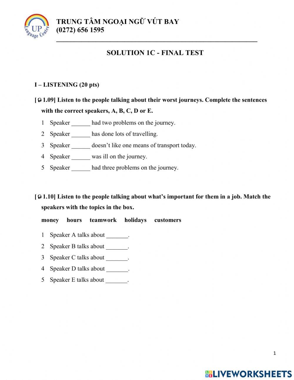 Solution elemen… | Free Interactive Worksheets | 1286490