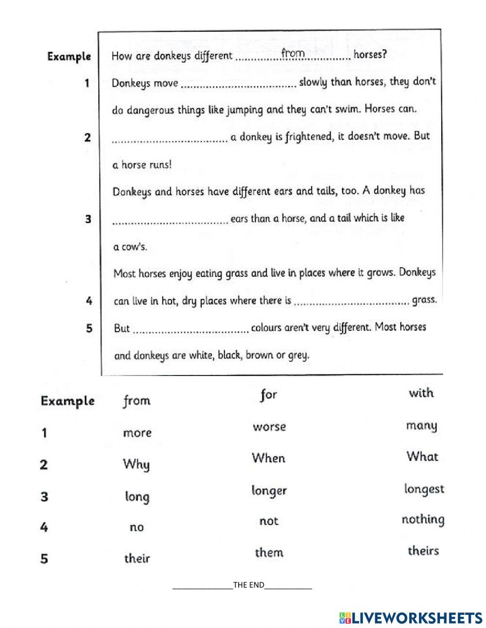 Grade 4: Movers… | Free Interactive Worksheets | 5134822