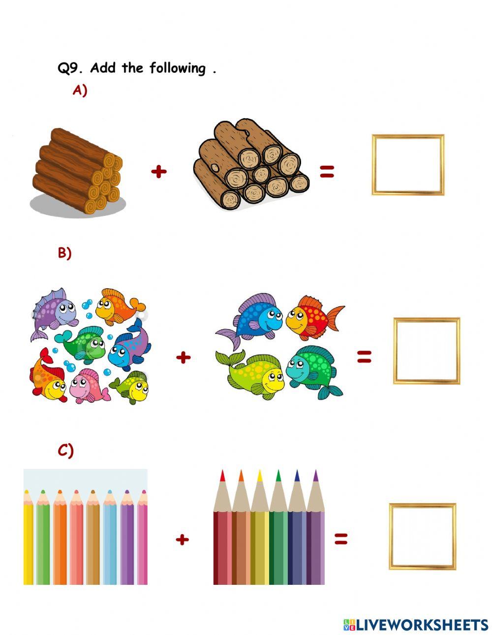 1287078 | Addition | Garima Bhasin | LiveWorksheets