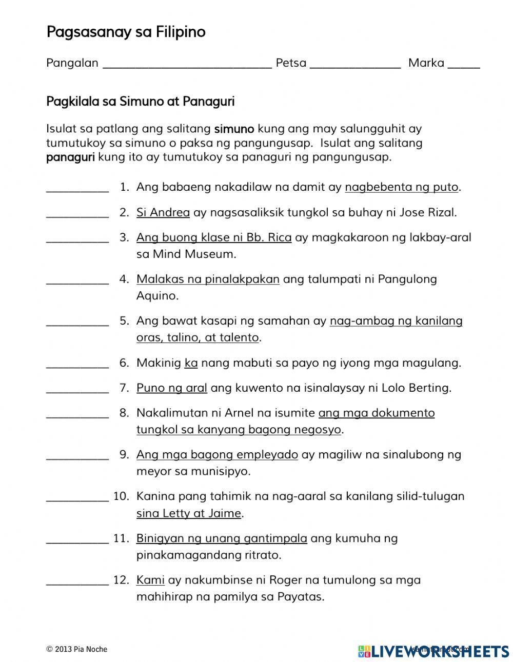 Simuno At Panaguri Interactive Worksheet Live Workshe - vrogue.co