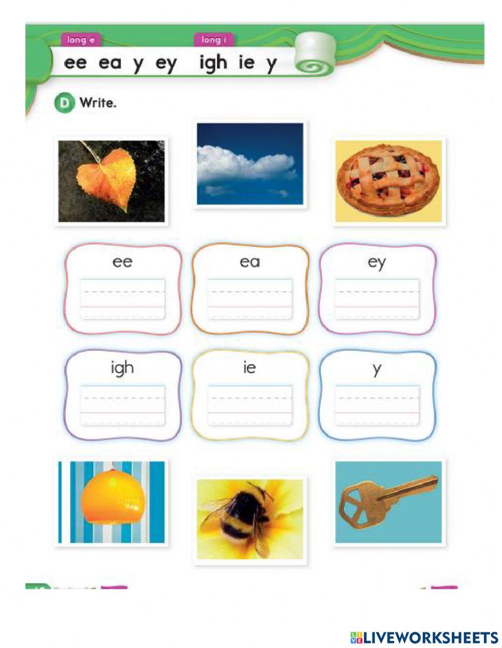 Phonics ight i ie | Mia060792 | Live Worksheets