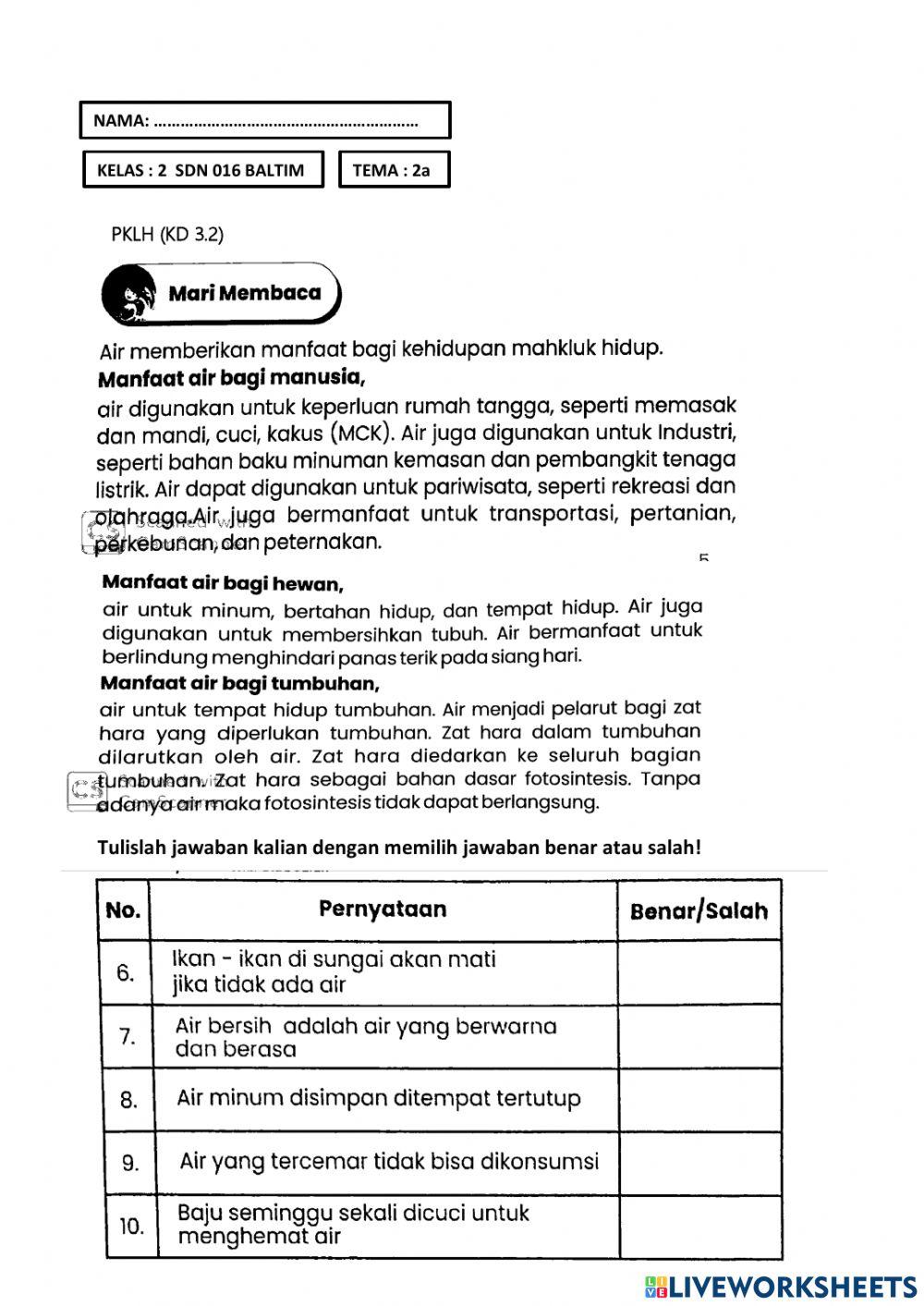 PKLH 3.2 a worksheet | Live Worksheets