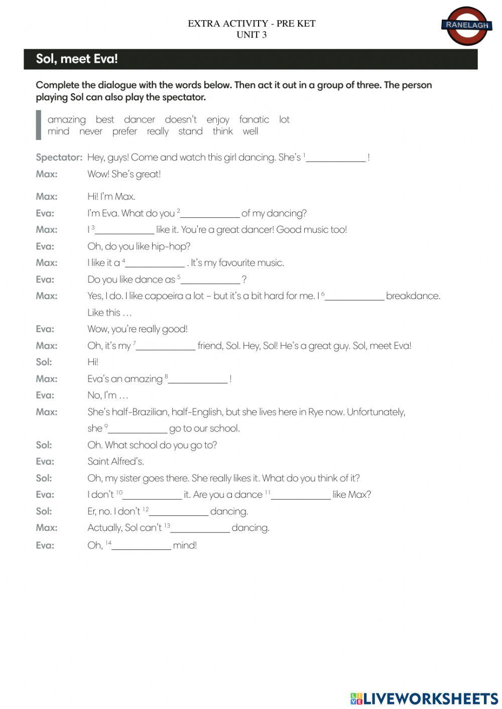 Extra Practice Pre KET feelings worksheet | Live Worksheets