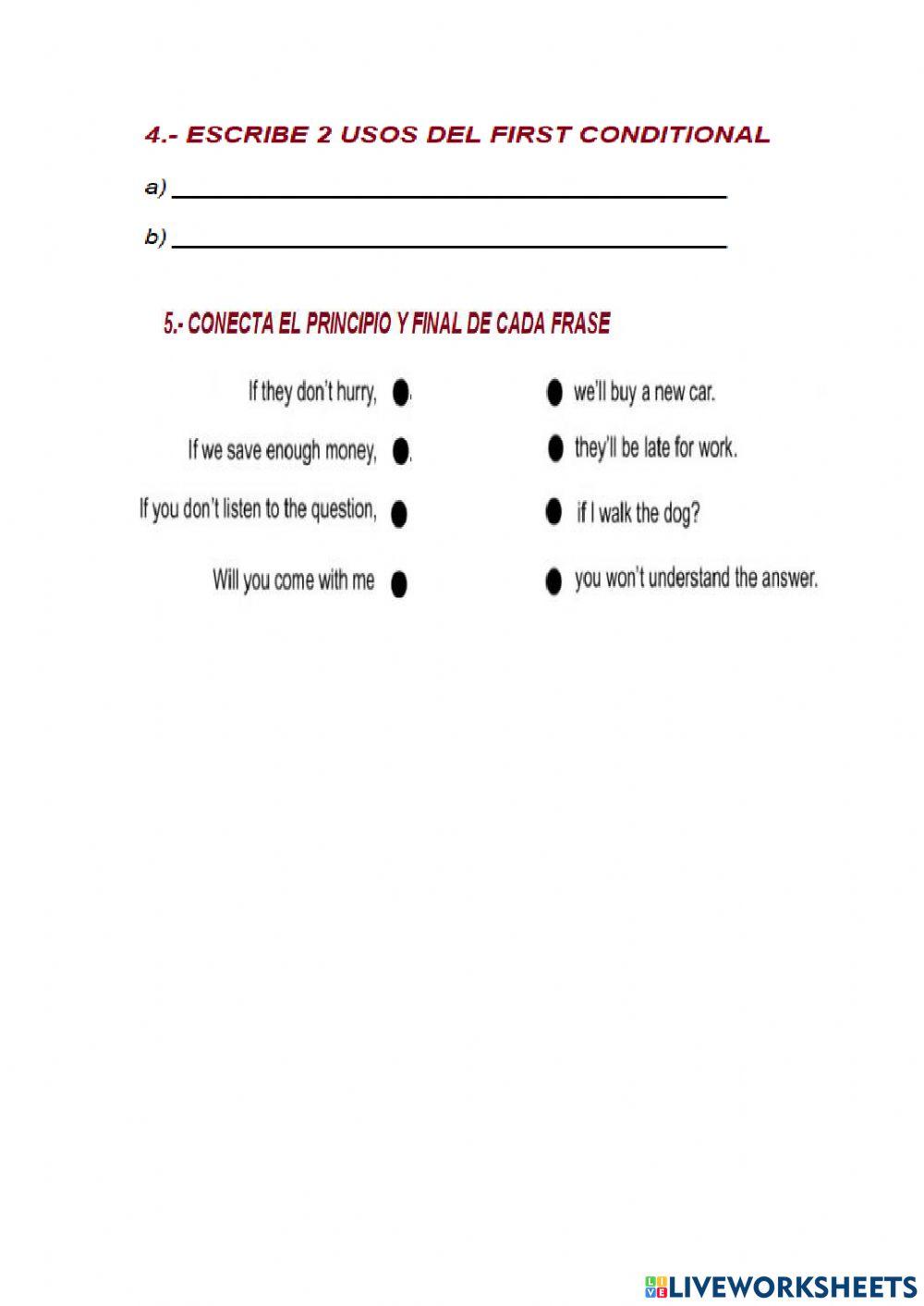 Will & first conditional 1287561 | Inés Gabriela Aguilar